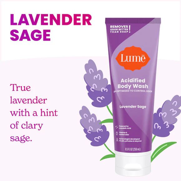 Lavender Sage | Acidified Body Wash - Lume Whole Body Deodorant
